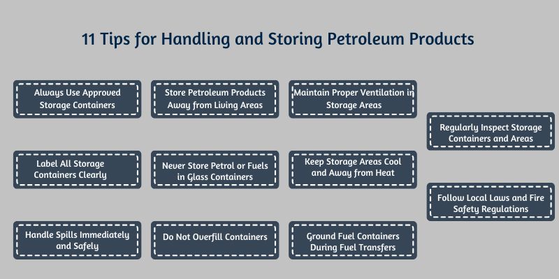 Tips for Handling and Storing Petroleum Products