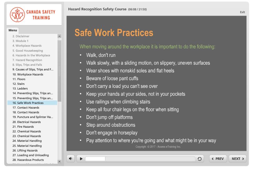 Hazard Recognition Training