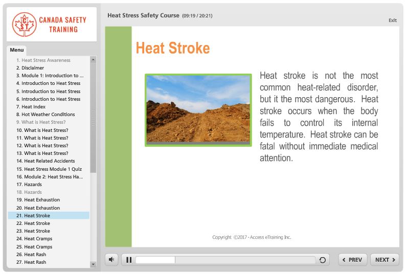 Heat Stress Awareness Training