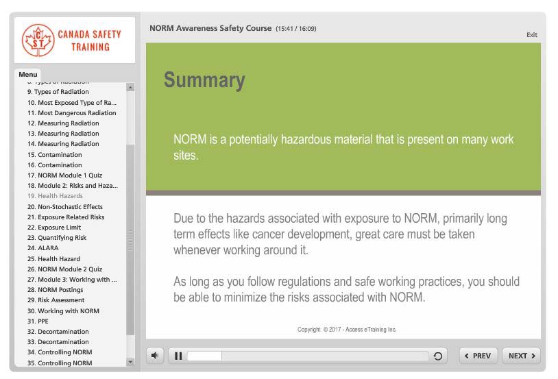 NORM Awareness Training